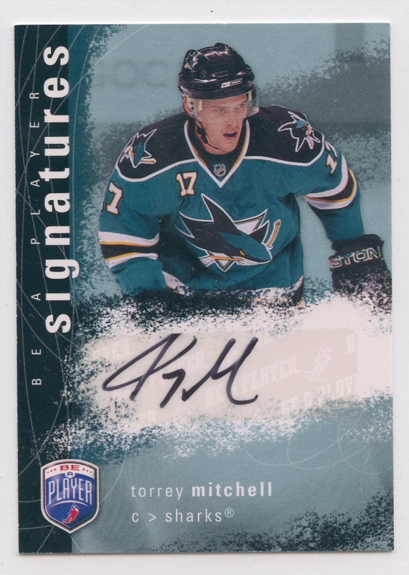 07-08 BE A PLAYER BAP SIGNATURE AUTOGRAPH AUTO TORREY MITCHELL SHARKS ...