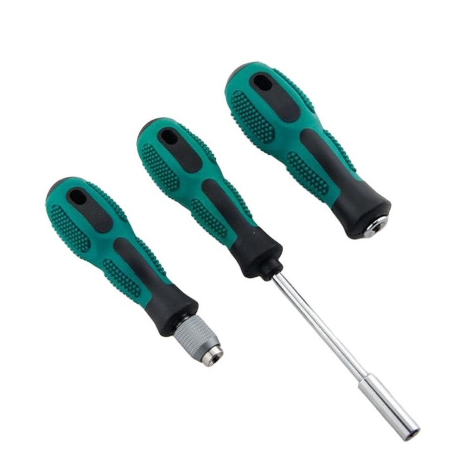 For Home Repair Screwdriver Handle Non-slip Rubber Grip Alloy Steel ...