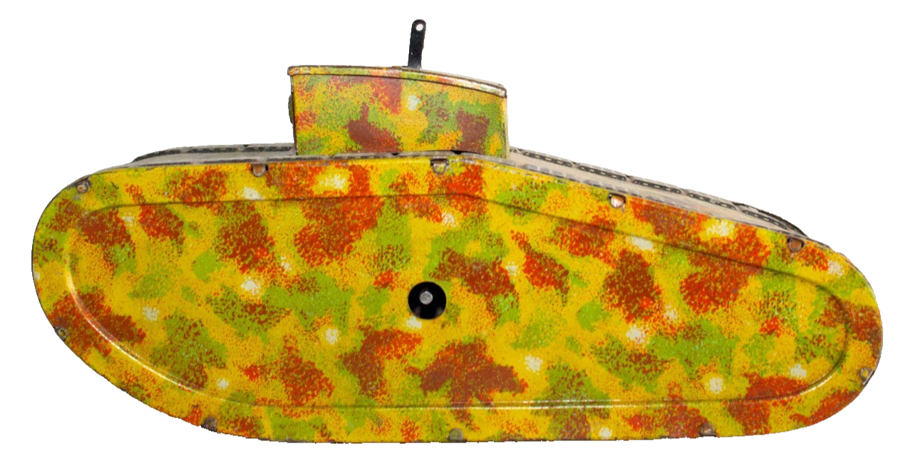 1930's German Arnold Tin Lithographed Mark IV Clockwork Tank - Rare Toy ...