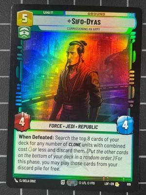 Star Wars Unlimited - x3 Sifo-Dyas Foil 619 | eBay