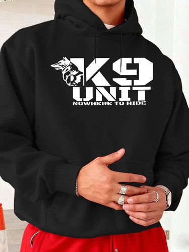 Thermal Hooded Sweatshirt with Pockets - 100% Polyester Winter Gym ...