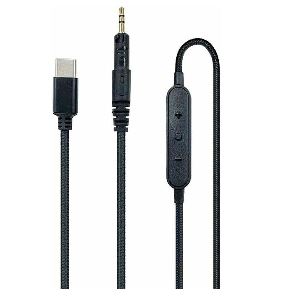 Type-C to 2.5mm Jack Headphone Cable Cord For Audio-Technica M40X M50X ...