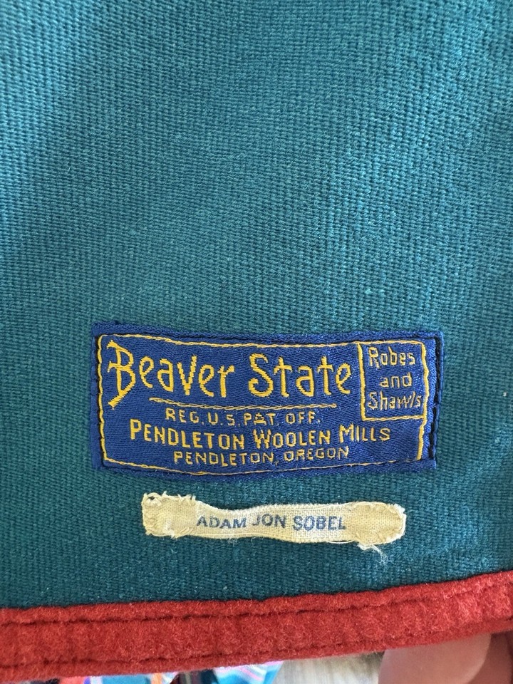 Vintage Pendleton Beaver State Robes And Shawls Wool Blanket 71”x63 ...
