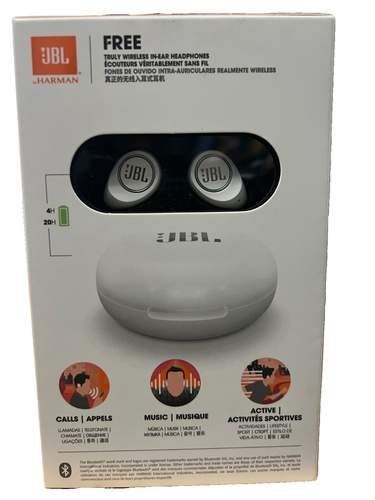 JBL FREE Truly Wireless In-Ear Headphones White | eBay