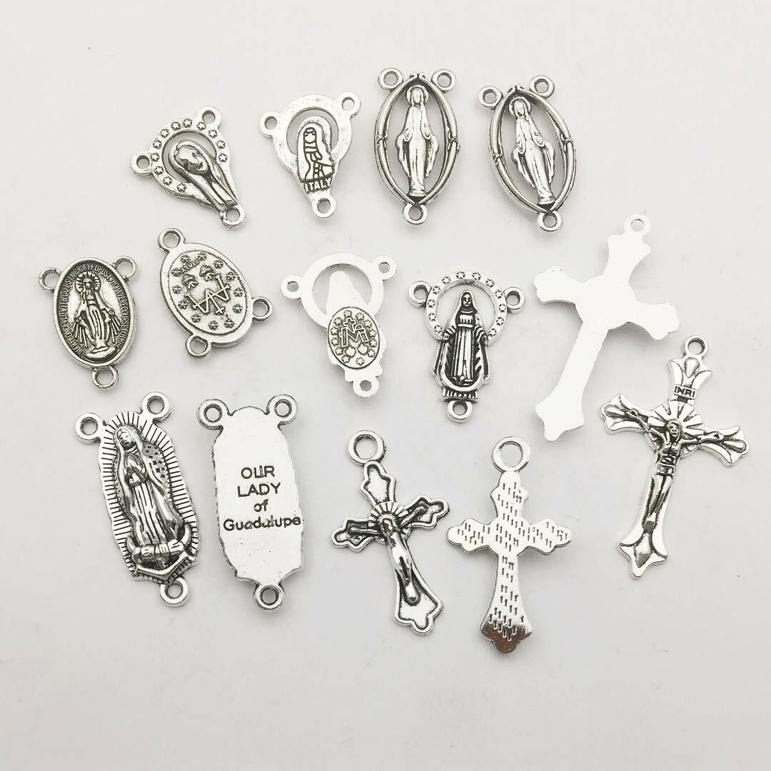 BULK Cross Charms Assorted Lot Wholesale Pendants Religious Christian ...