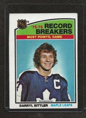1976 Topps Hockey #66 Darryl Sittler, Record Breakers, HOF, VG-EX | eBay