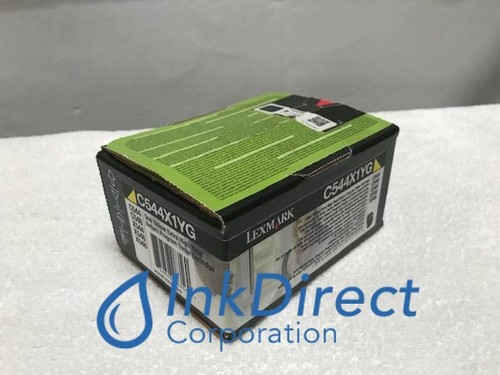 Genuine Lexmark C544X1YG Return Program Toner Cartridge Yellow C544 ...