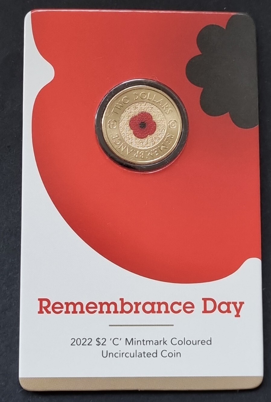 2022 RAM $2 "C" Mintmark Remembrance Day Red Poppy Coin Carded | eBay