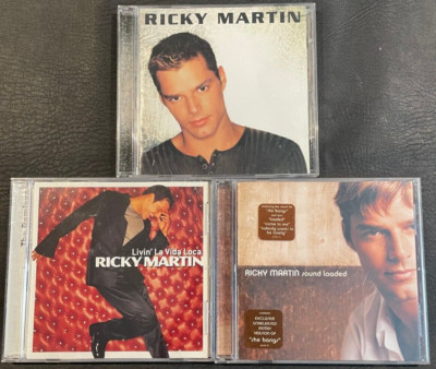 (3) CD LOT RICKY MARTIN--SELF TITLE-SOUND LOADED-LIVIN LA VIDA LOCA ...