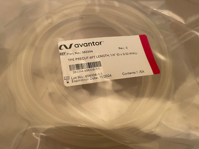 VWR Avantor 383394 TPE precut 6FT length 1/4" ID 3/32 wall tube tubing ...