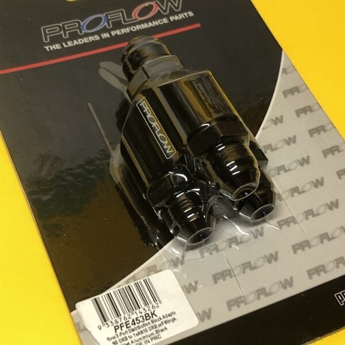 Proflow PFE453BK 10AN to 3 x 8AN Y Block ORB female Aluminium Black ...
