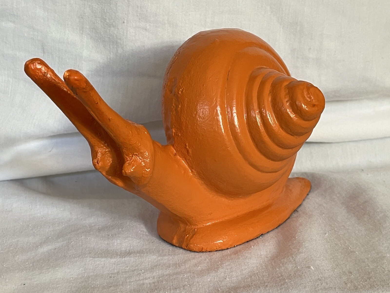 Rare Antique Cast Iron Snail Statue Sculpture Original Paint Hard To rare-antique-cast-iron-snail-statue-sculpture-original-paint-hard-to