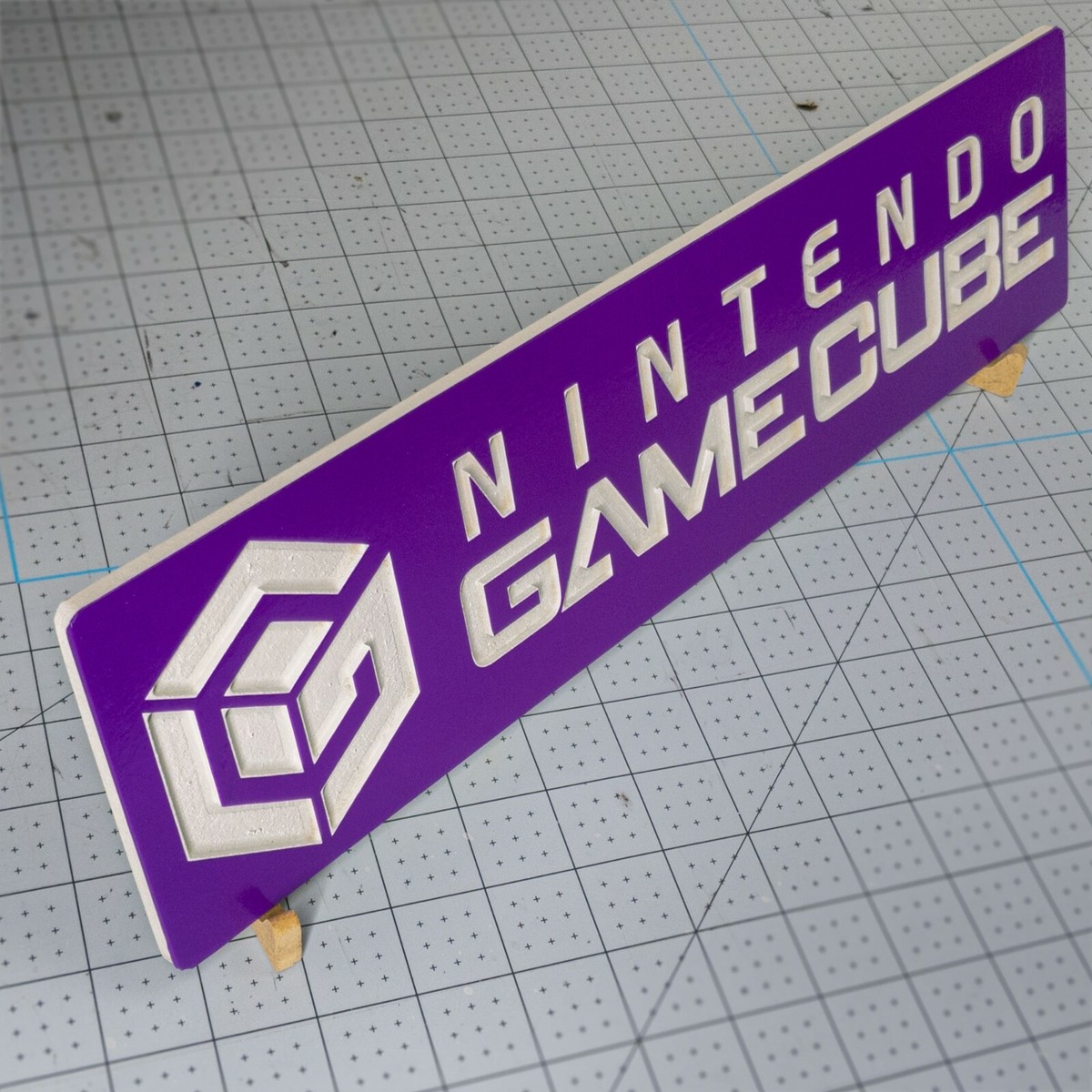 Nintendo Gamecube Icon Nintendo Gamecube Logo 3d Model Etsy