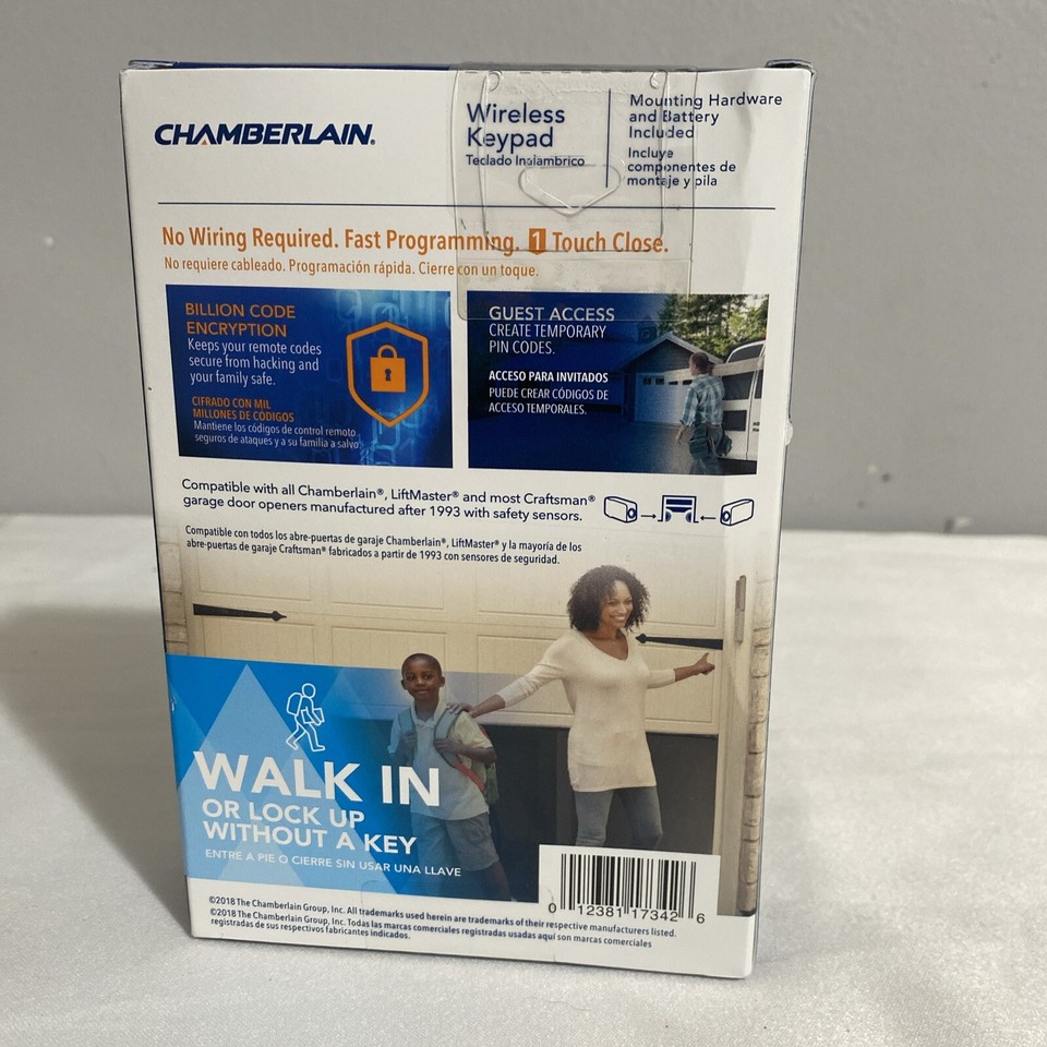 Chamberlain 940EV-P2 Garage Door Keyless Wireless Keypad Open Box | eBay