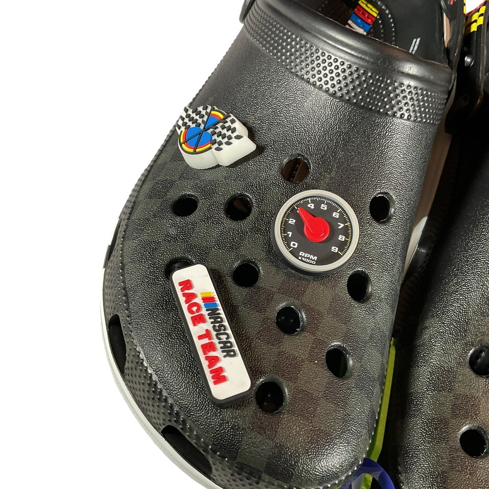 Crocs Nascar Classic Clog NEW Mens SZ 13 Black | eBay