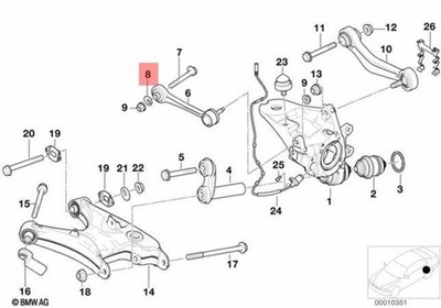 Genuine BMW ROLLS-ROYCE Alpina M6 Z8 Drophead Eccentric Flat Washer ...