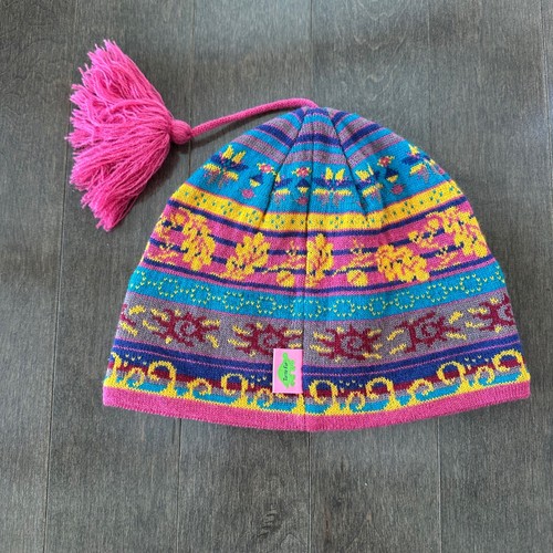 Turtle Fur Womens Beanie Hat Tassel Vintage Retro Ski Winter 80s Wool ...