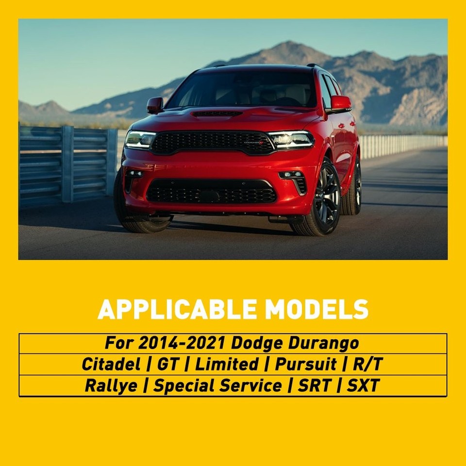 For 14-2021 Dodge Durango Super White LED License Plate Light Bulbs ...