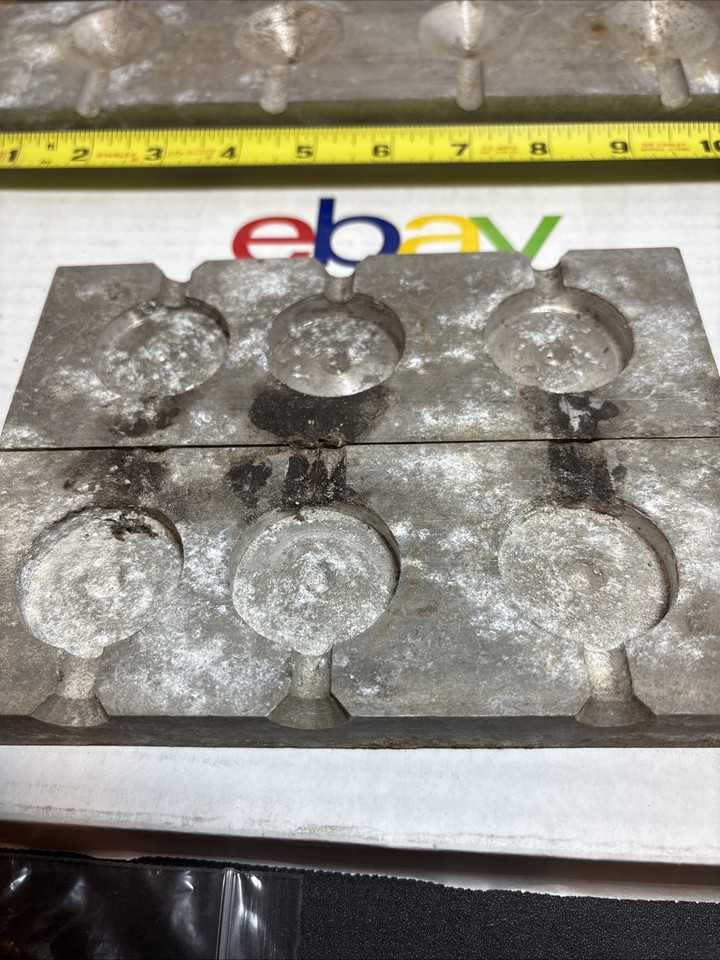 2 Sinker Fishing Weight Molds | eBay