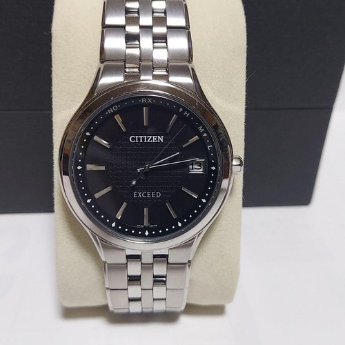 Citizen Exceed Cal.H111 Date Box Eco Drive Titanium Solar Mens Watch ...