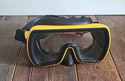 Dacor Tempered Lens Diving Snorkeling Mask Yellow | eBay