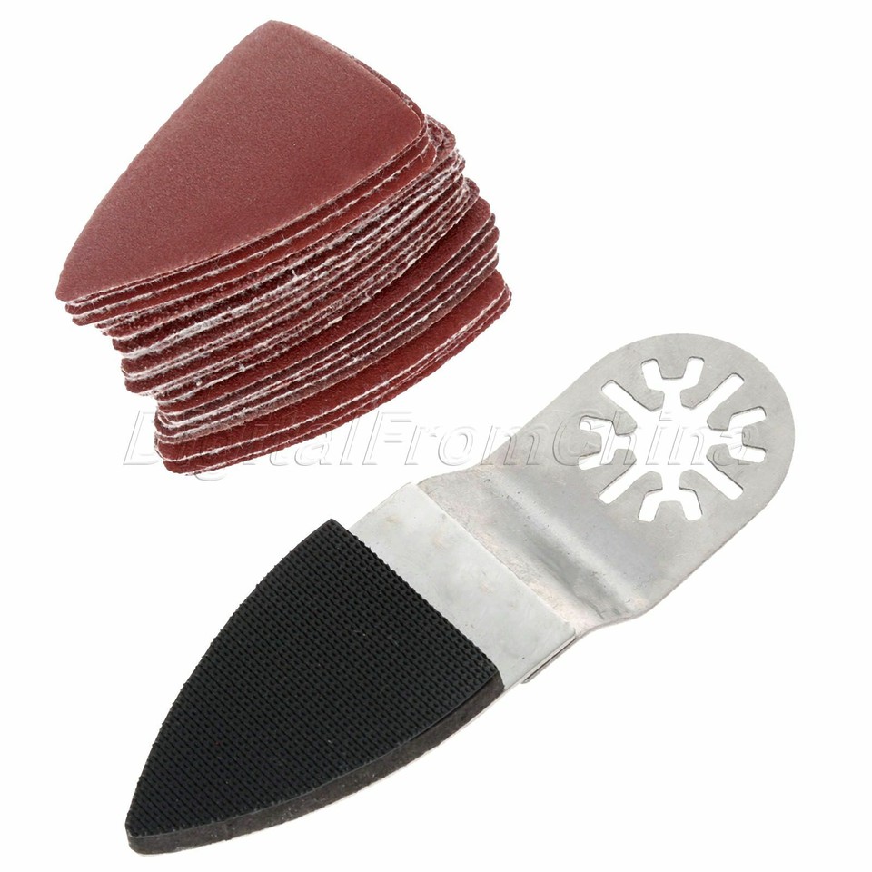 60-240# Oscillating Multi-Tool Sanding Paper Set 25pcs with Finger ...