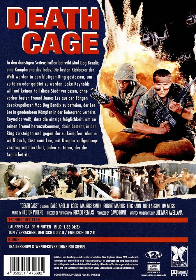 Death Cage - Duell der Ring-Giganten (DVD) Dale „Apollo“ Cook (UK ...