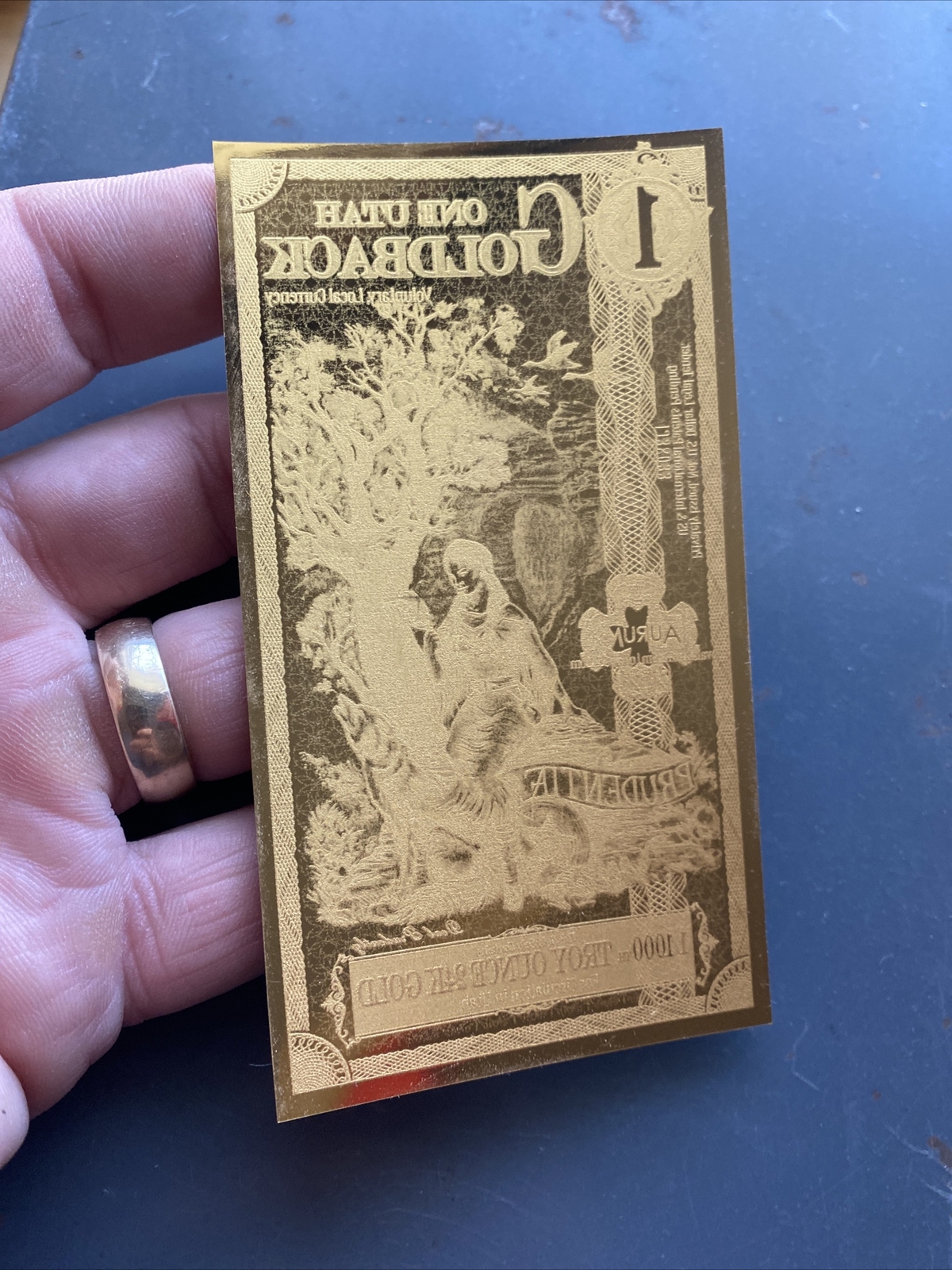 Utah Goldback .999 Gold Bullion Private Collector Currency 24K Money ...