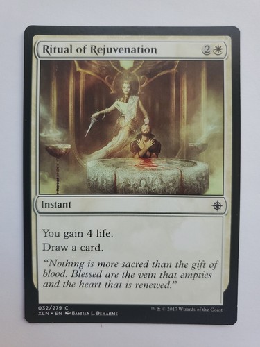 MTG Magic The Gathering Card Ritual of Rejuvenation Instant White ...