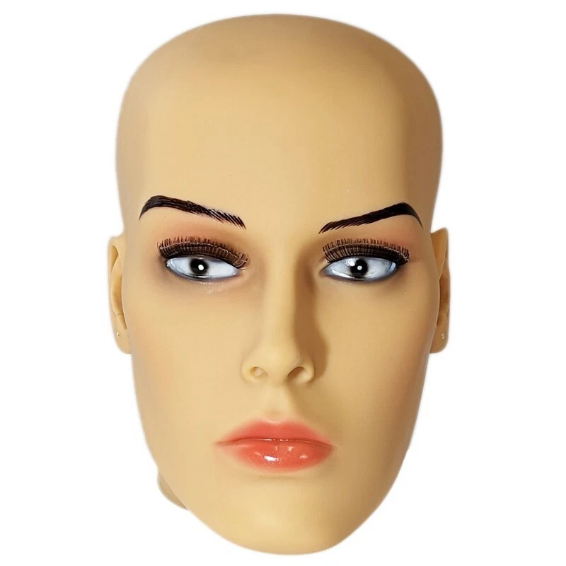 MN-062 Realistic Female Mannequin Head Form With Pierced, 51% OFF