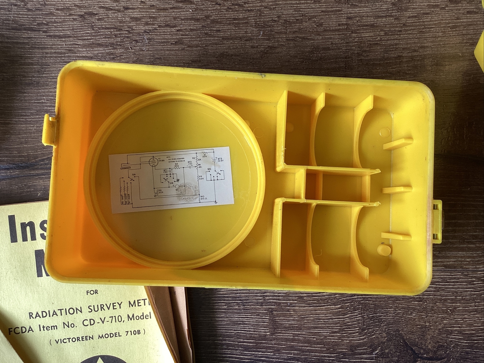 CD V-710 Geiger Counter Radiation Detector Victoreen Model 710 In Box ...