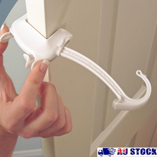 ABS+TPR Door Handle Lock Pinch Guard Hook Door Stopper For Door Knobs ...