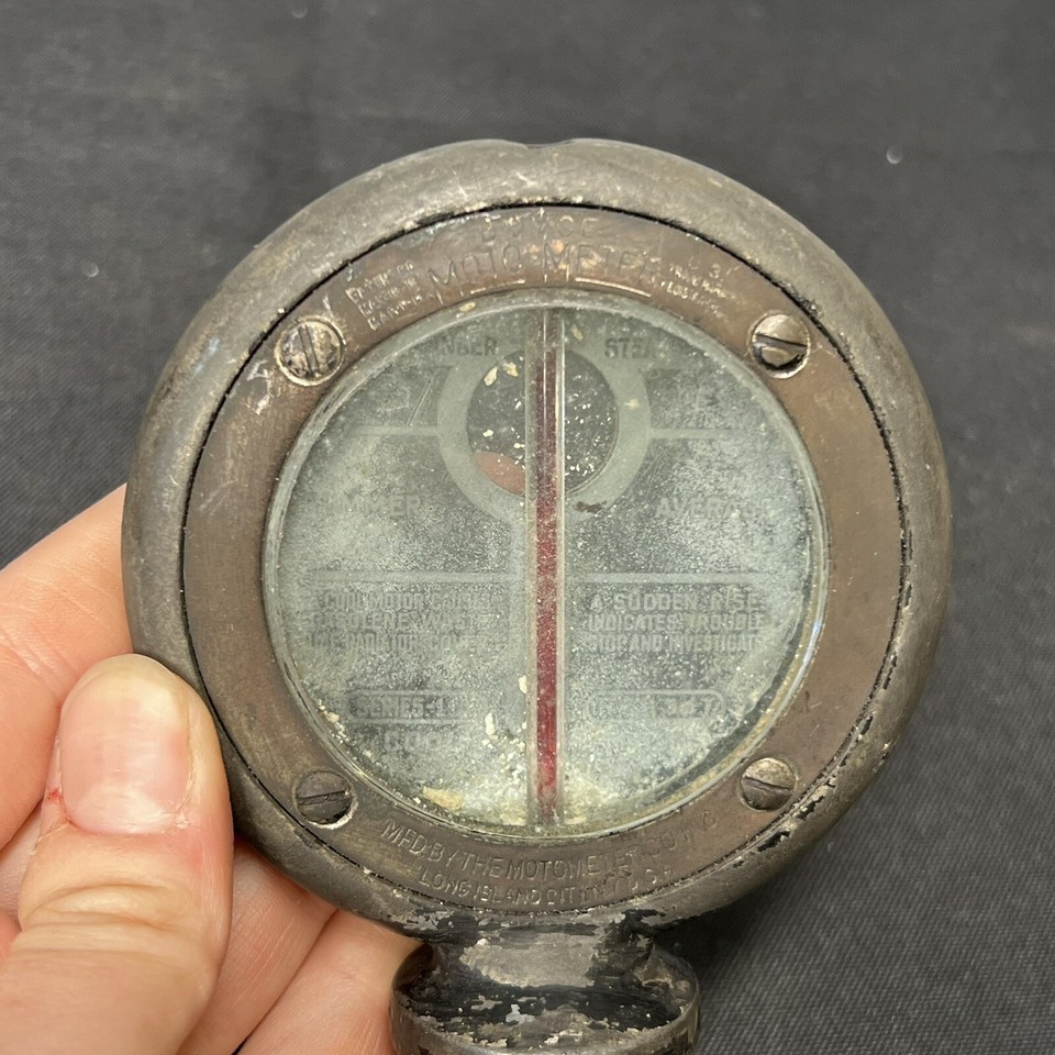 Vintage Boyce Universal Model Moto Meter Car Radiator Temp Gauge ...