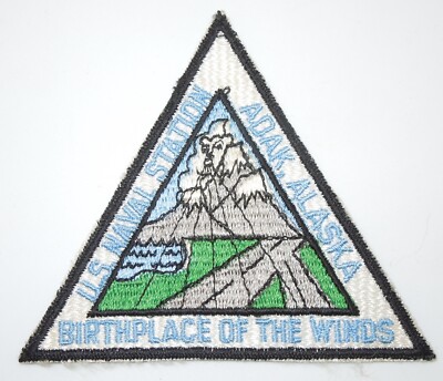 Original Vietnam War US Naval Air Station Adak, Alaska Navy Patch A29 ...