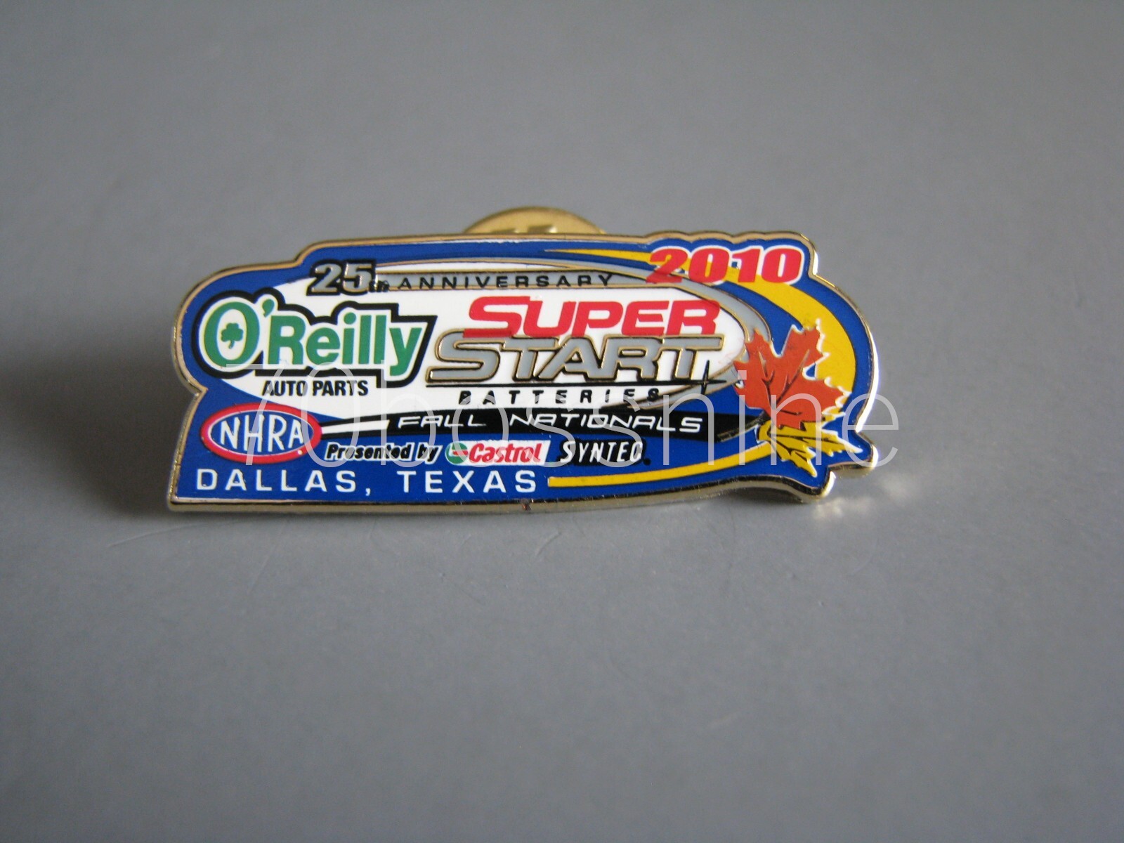 2010 O'REILLY FALL NATIONALS DALLAS NHRA DRAG RACING EVENT HAT PIN ...