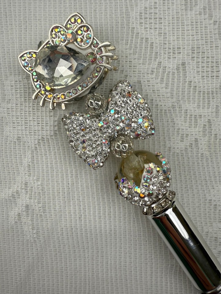 Custom hand made beaded pens! Bling pens! H Kitty! Gifts, basket filler ...