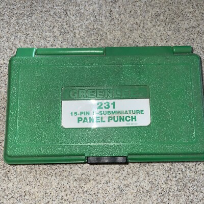 Punches & Dies - D-Subminiature Panel Punch