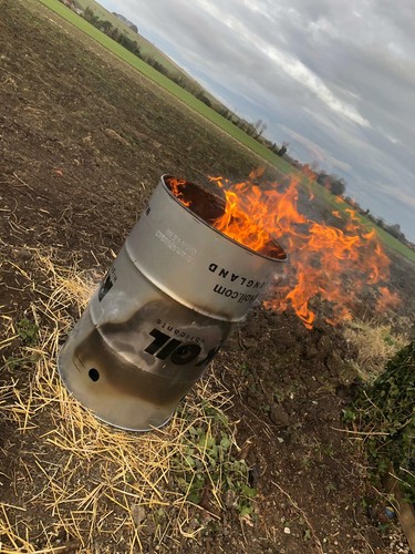 GARDEN BRAZIER, FIRE PIT, WASTE BURNER-45 GALLON/200L OIL DRUM ...