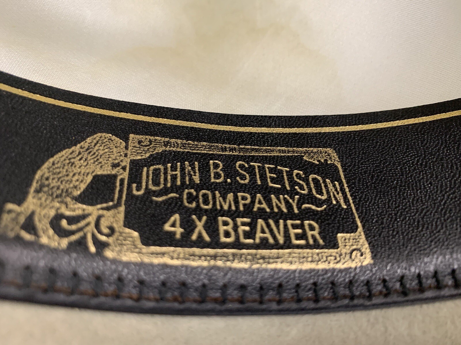 VINTAGE JOHN B. STETSON 4X BEAVER WESTERN COWBOY HAT … - Gem