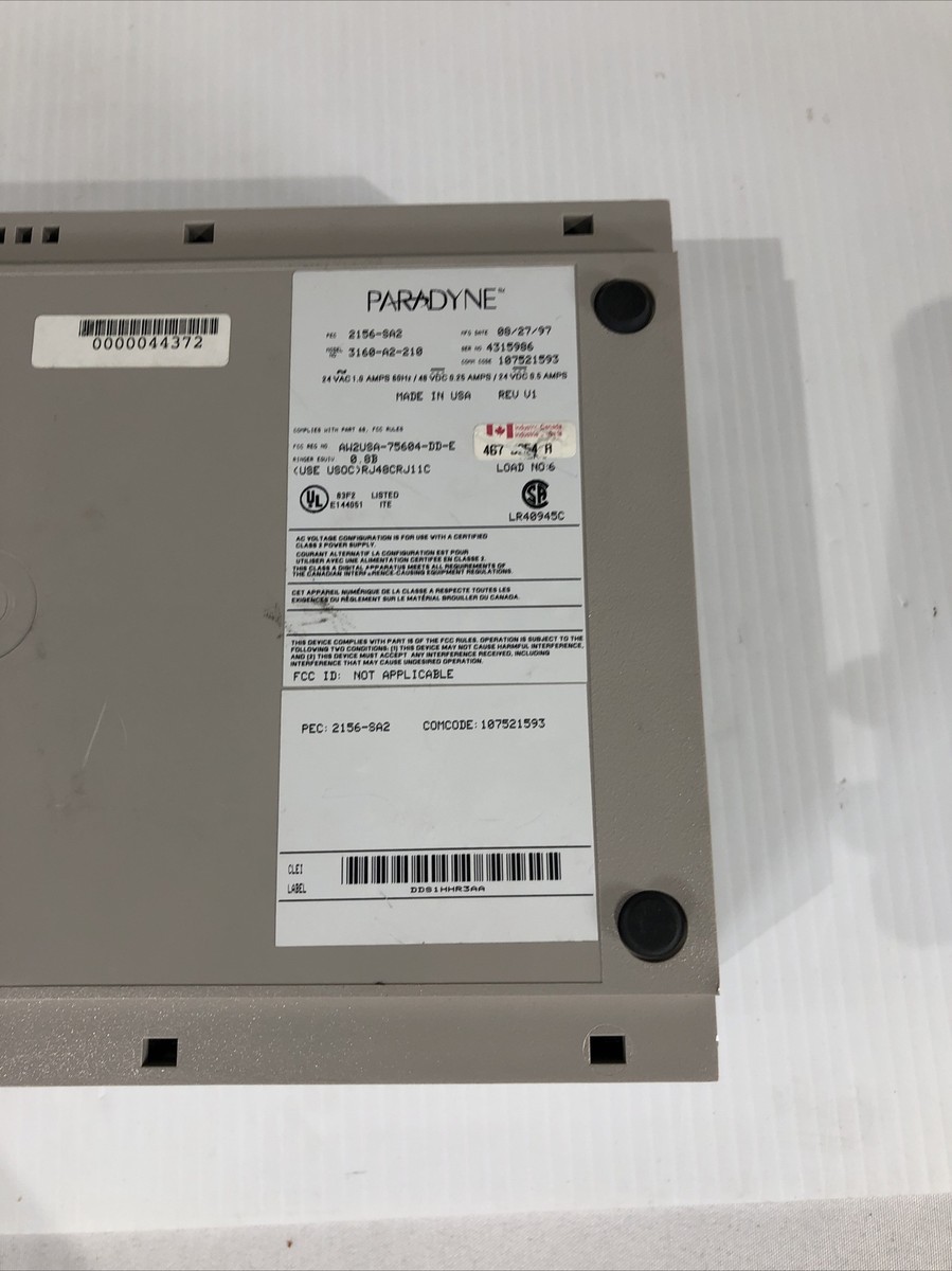 Paradyne Comsphere 3810 Modem 3810a1001 Atown Thrift Online