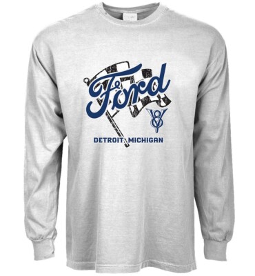 Ford Shirt Long Sleeve Mens Graphic Tees Bronco Mustang Trucks Ford ...
