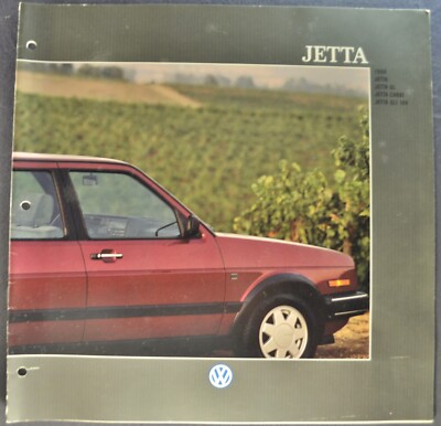 1988 Volkswagen Jetta Brochure GLi GL Sedan Carat Original VW 88 | eBay