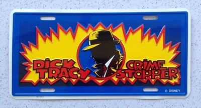 Dick Tracy Comic Detective Auto License Plate - Embossed Aluminum | eBay
