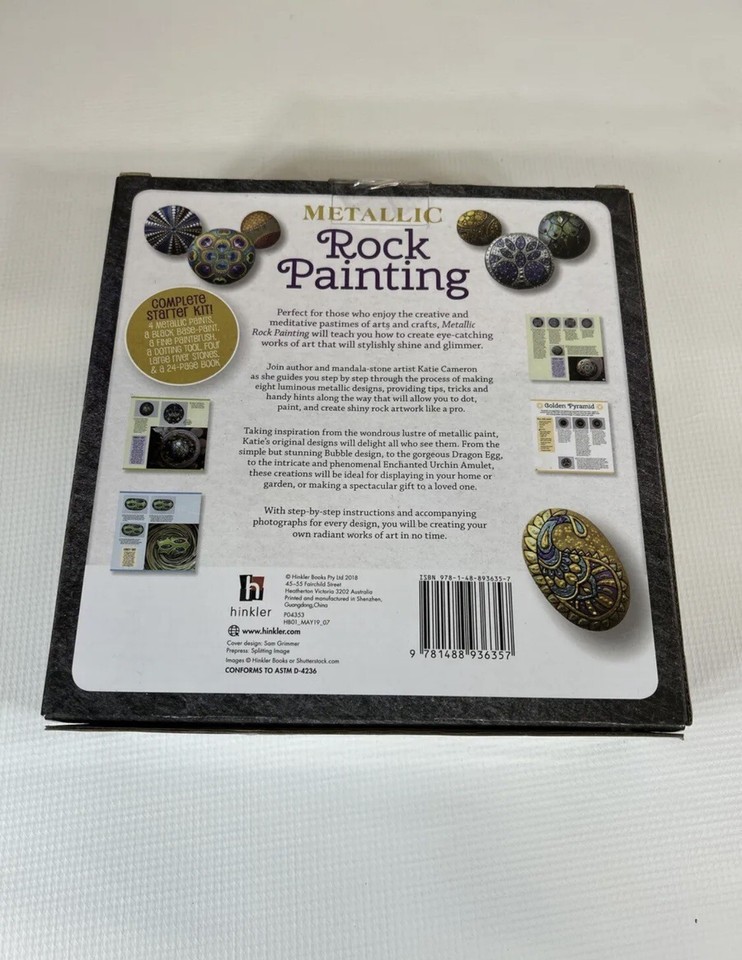 Metallic Rock Painting-This Complete Starter Kit includes all you need ...