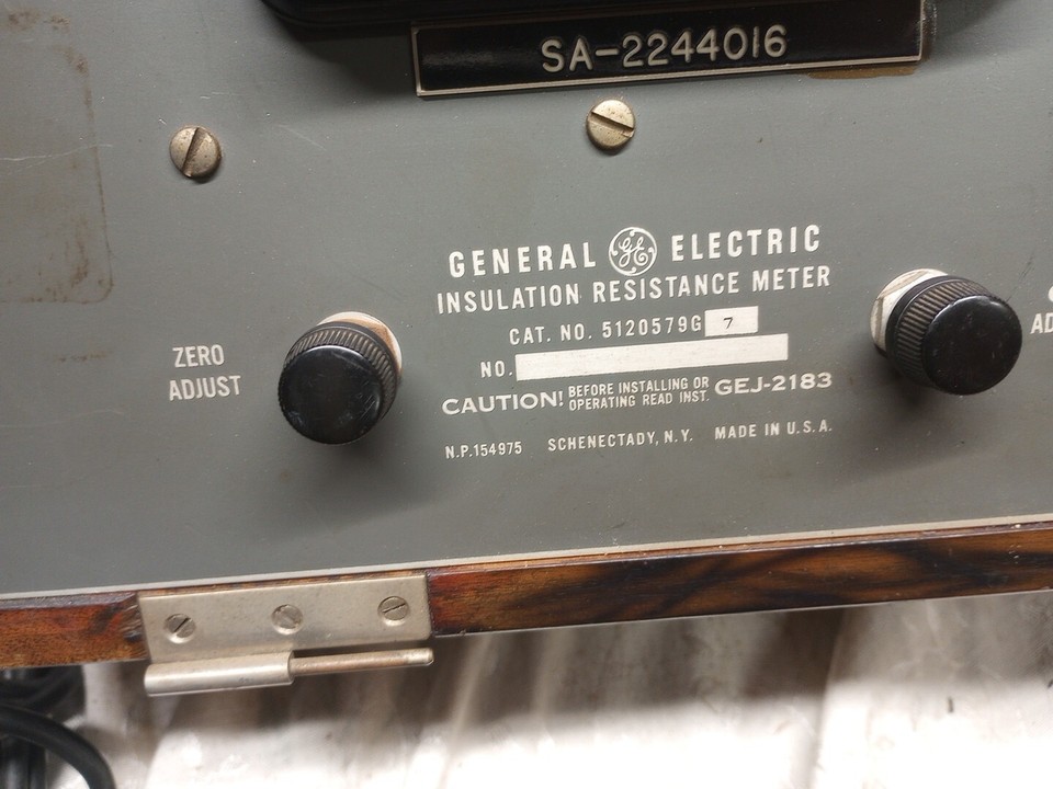 general electric Insolation Resistance Meter | eBay