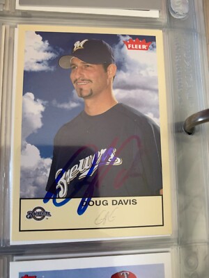 DOUG DAVIS AUTOGRAPHED SIGNED 2005 FLEER TRADITION CARD COA | eBay