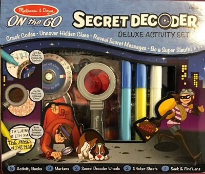Secret Decoder Deluxe Activity Set On The Go Melissa & Doug Age 7+ Kids ...