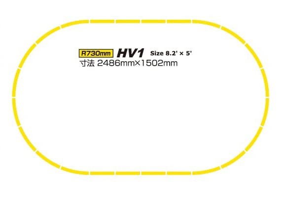 KATO HO Gauge 3-111 HV1 R730 Endless Double Track Set Unitrack Railway ...