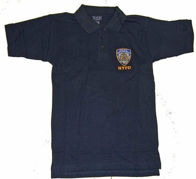 NYPD Polo Shirt - Navy with Official Badge | eBay