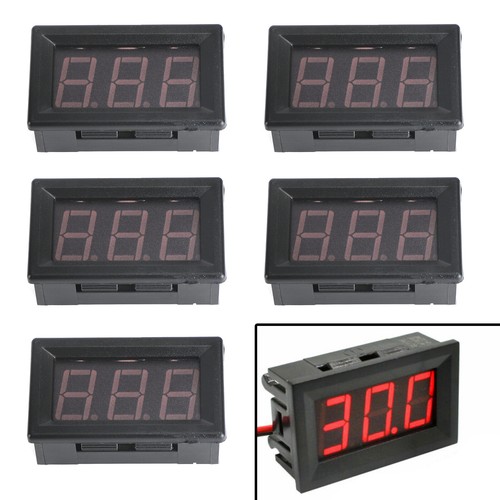 Dc5-120V 2Wire Mini Digital Voltmeter Tester Module Led Display Panel 0 ...